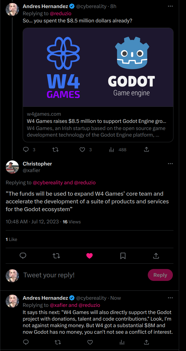 A positive take on the recent problems the Godot community has been ...